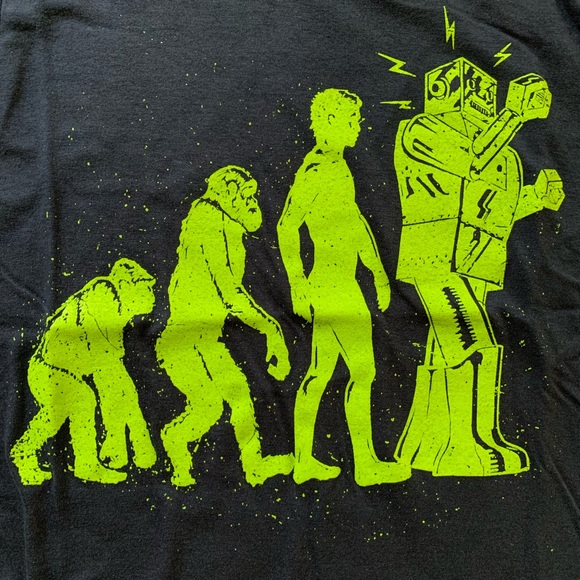 Shirt Punch | Tops | Robot Evolution Big Bang Theory Sheldon Graphic T ...